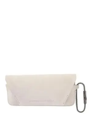 Brunello Cucinelli Suede Glasses Case - Ivory