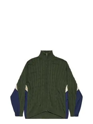 Balenciaga Hybrid Zip-up Jacket - Green