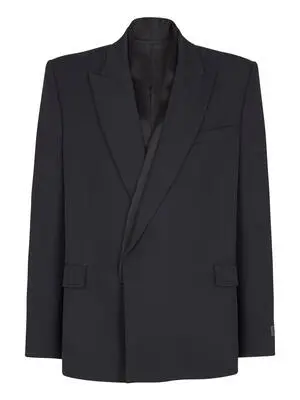 Balmain Grain De Poudre 1-button Jacket - Black