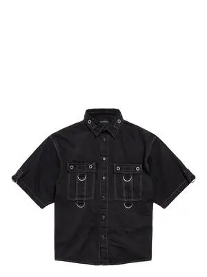 Balenciaga D-ring Cargo Shirt - Black