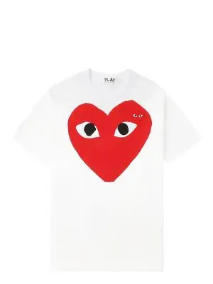 Play Comme Des Garcon Cotton T-shirt - White