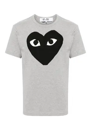 Play Comme Des Garcon COMME DES GARÇONS PLAY Cotton T-Shirt Grey