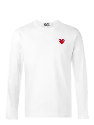 Play Comme Des Garcon Cotton T-shirt - White