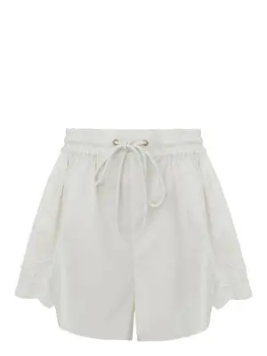 Zimmermann Daylight Cotton Shorts - White