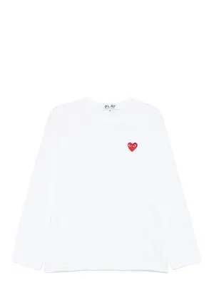 Play Comme Des Garcon Cotton T-shirt - White