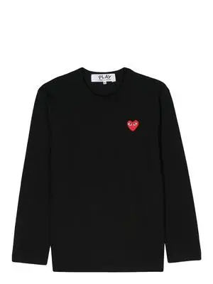 Play Comme Des Garcon Cotton T-shirt - Black