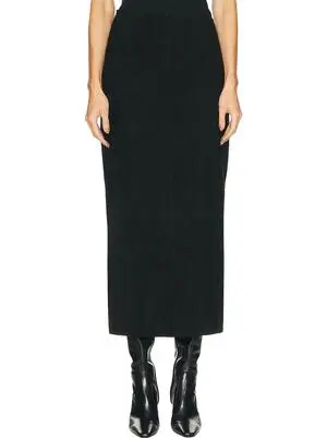 BY MALENE BIRGER Palomie Suede Skirt - Black