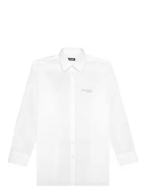 Raf Simons Embroidered Big Fit Shirt - White