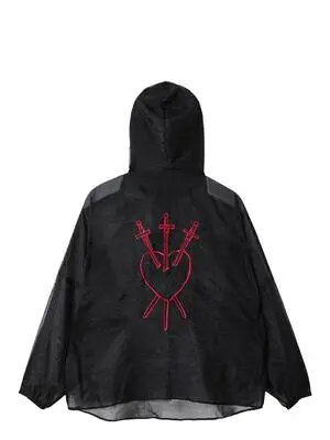Goat Sheer Three Of Swords Tarot Anorak - Black