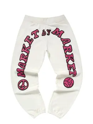 MARKET Cali Arc Peace Sweatpants - Cream