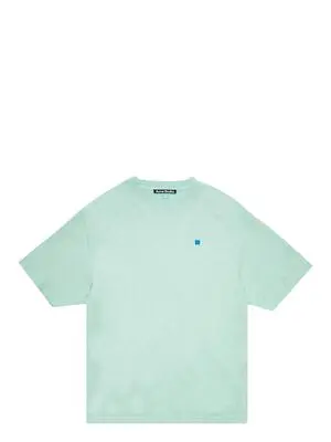 Acne Studios Face Logo Patch Crewneck T-shirt - Green