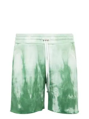 Amiri Ma Logo Dip Dye Sweatshort - Green