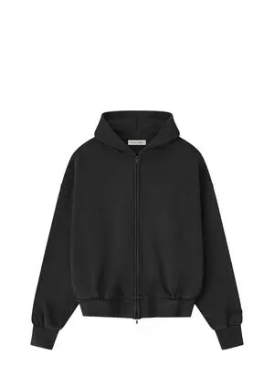 Fear Of God Embroidered Classic Full Zip Hoodie - Black