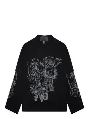 JUNGLES Loud Noises Long-sleeve Tee - Black