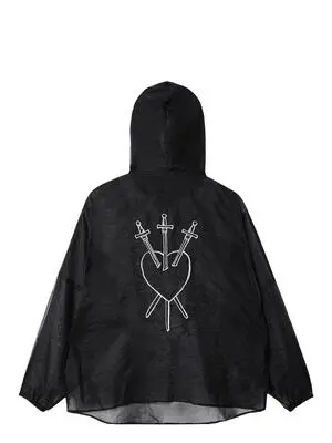 Goat Sheer Three Of Swords Tarot Anorak - Black