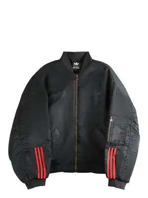 Adidas Satin Bomber Jacket - Black