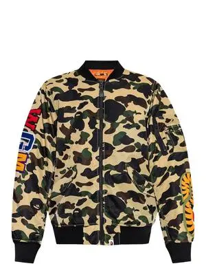 A BATHING APE 1st Camo Shark Ma-1 Jacket - Yellow