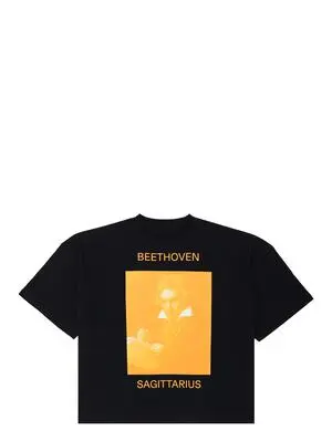 Goat Boxy Beethoven Sagittarius T-shirt - Black