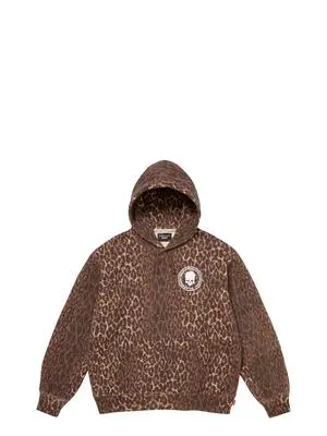 Supreme X Number Ine Leopard Hooded Sweatshirt - Brown