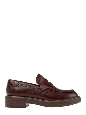 Camper Leather Loafer - Brown