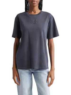 Alexander Wang Hotfix Logo Washed T-shirt - Washed Black