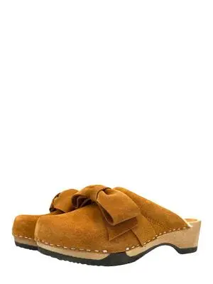 KUNSTEN Embla Bow Clog Light Brown