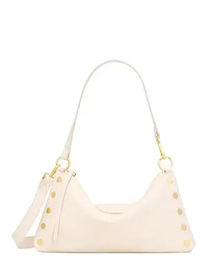 HAMMITT Medium Kyle Leather Shoulder Bag - Calla Lily White/brushed Gold