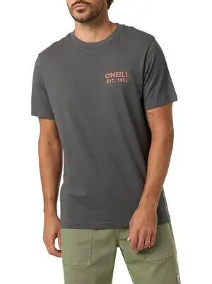 O'Neill Relax Classic Cotton Graphic T-shirt - Dark Shadow