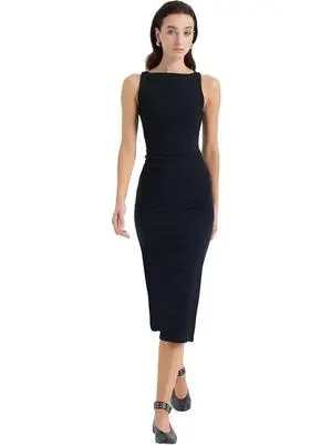 MONLICIA Silva Bodycon Midi Dress - Black