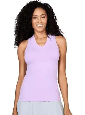 SOFIBELLA Racerback Tennis Tank Top Lavender