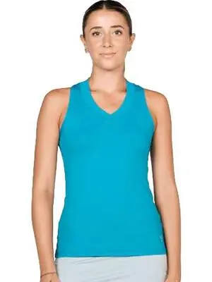 SOFIBELLA Racerback Tennis Tank Top Surfer
