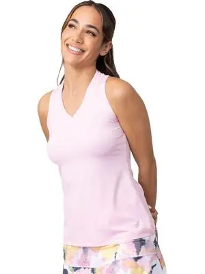 SOFIBELLA Racerback Tennis Tank Top - Cotton Candy