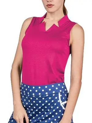 SOFIBELLA Sleeveless Golf Shirt - Girly