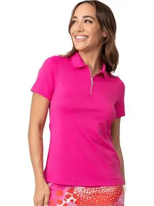 SOFIBELLA Short Sleeve Golf Polo Girly