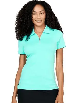 SOFIBELLA Short Sleeve Golf Polo Mint