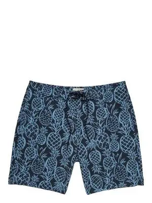SURFSIDE SUPPLY CO. Duke 7.25" Pineapple Boardshort - Blue