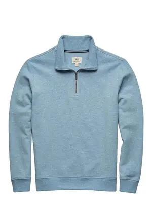 SURFSIDE SUPPLY CO. Bobby Fleece Quarter Zip - Blue Heather