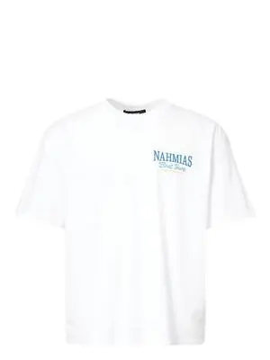 NAHMIAS Boat Tours Boxy Cotton-jersey T-shirt - White