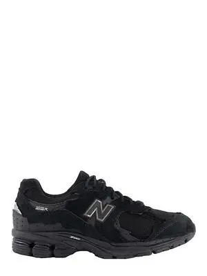 NEW BALANCE 2002 Suede And Mesh Trainers - Black Gray