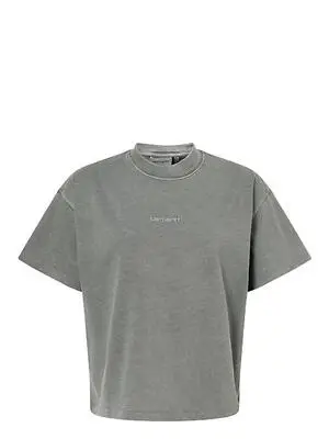 Carhartt Work In Progress Benton Logo-embroidered T-shirt - Graphite