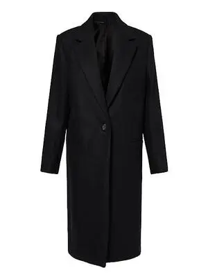 TOTEME Classic Single-breasted Wool-blend Coat - Black
