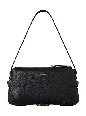 Mulberry Lennox Grained-leather Shoulder Bag - Black