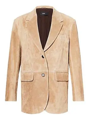 ARMA Benny Notch-Lapels Suede Jacket
