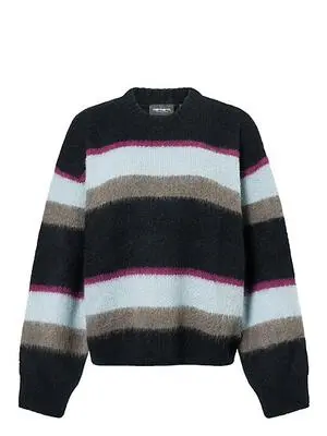 Carhartt Work In Progress Merlin Striped Alpaca-blend Knitted Jumper - Sundling Stripe, Citadel