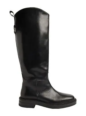 Whistles Leather Knee-high Boots - Black