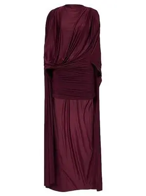 DEME Alexandra Draped Mini Dress - Aubergine
