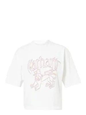 Carhartt Work In Progress Stitched-logo Cotton T-shirt - White