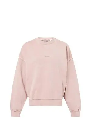 Carhartt Work In Progress Benton Logo-embroidered Cotton Sweatshirt - Glassy Pink