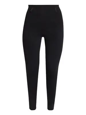 ALAÏA High-rise Rib Yoke Leggings