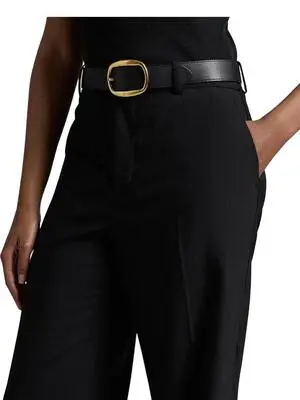 Polo Ralph Lauren High-rise Straight-leg Trousers - Black